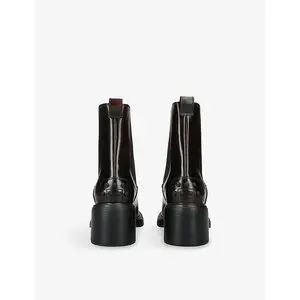 TOD'S Tronchetto Leather Heeled Ankle Boots