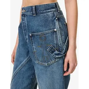 JW Anderson Twisted Workwear Cotton Denim Jeans