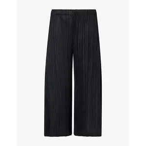 Issey Miyake Cropped Pleated Trousers