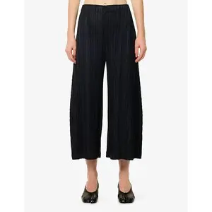 Issey Miyake Cropped Pleated Trousers