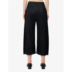Issey Miyake Cropped Pleated Trousers