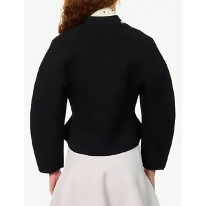 ASHLYN Ruffle Woven Cardigan