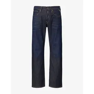 REPLAY Deryck Straight-leg Denim Jeans - Dark Blue
