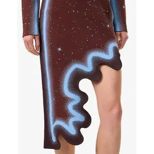 Ph5 Dobby Stretch-knit Midi Dress