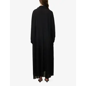 TOTEME Round Neckline Woven Maxi Dress