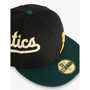 New Era 59fifty Mlb Multi-logo Athletics Woven Baseball Cap