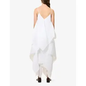 JW Anderson Pleated V-neck Woven Top
