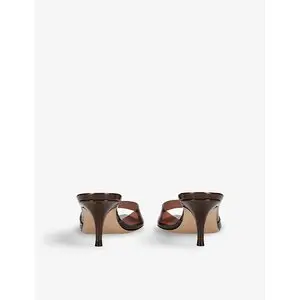 GIANVITO ROSSI Vernice Open-toe Pvc Heeled Mules