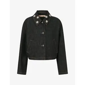 Marni Daisy Appliqué Denim Jacket - Emb99
