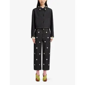 Marni Daisy Appliqué Denim Jacket - Emb99
