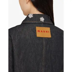 Marni Daisy Appliqué Denim Jacket - Emb99