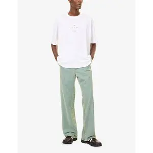 SONG FOR THE MUTE Wide-leg Washed Denim Jeans