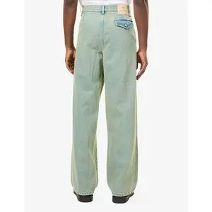 SONG FOR THE MUTE Wide-leg Washed Denim Jeans