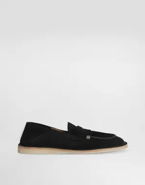 Dolce & Gabbana Reversed Calfskin Slipper Driver Shoes And Loafers - Black