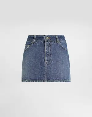 Dolce & Gabbana Denim Skirt Denim And Jeans Multi-colored - Multicolor