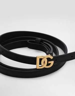 Dolce & Gabbana Cintura Logata Belts Leather - Black