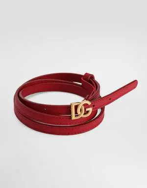 Dolce & Gabbana Cintura Logata Belts Leather - Red