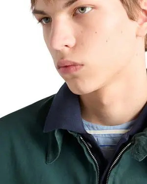 Prada Long-sleeved Cotton Polo Shirt