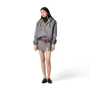 Miu Miu Double Cashmere And Wool Hoodie Jacket
