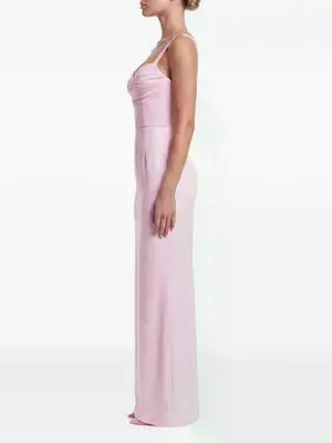 POST MERIDIEM Gathered-bodice Maxi Dress