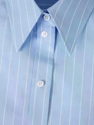 Dorothee Schumacher Striped Tie-detail Shirt - Blue