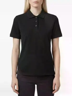 Saint Laurent Logo-embroidered Polo Shirt - Black