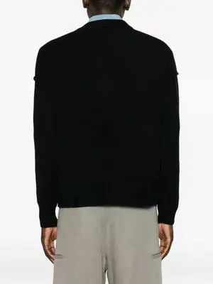 AMI Paris De Coeur Intarsia Knit Sweater