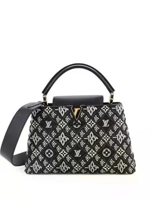 LOUIS VUITTON Capucines Bag Limited Edition Since 1854 Monogram Calfskin Pm Shoulder Bag - Black
