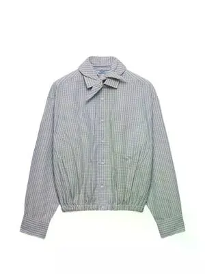 Prada Madras Fabric Shirt - Blue