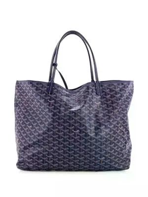 Goyard Saint Louis Coated Canvas Gm Tote Bag - Blue