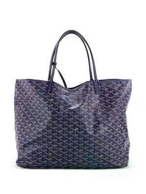 Goyard Saint Louis Coated Canvas Gm Tote Bag - Blue