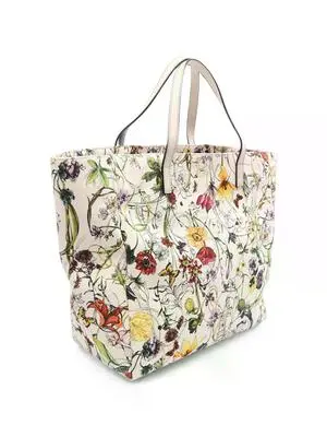 Gucci 2000-2015 Canvas Flora Tote Bag