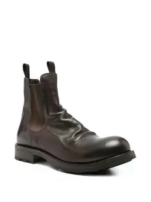 SHOTO Slip-on Leather Chelsea Boots