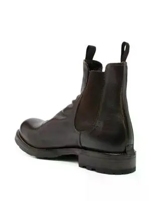 SHOTO Slip-on Leather Chelsea Boots
