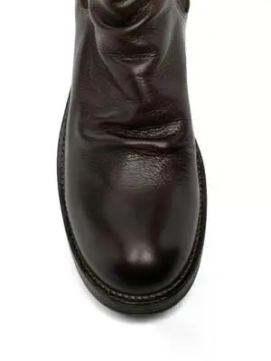 SHOTO Slip-on Leather Chelsea Boots