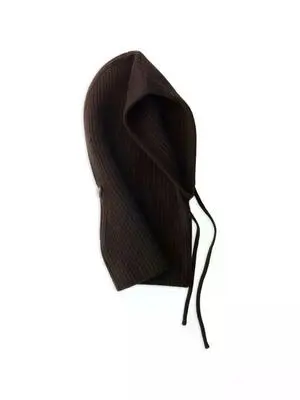 Prada Wool And Cashmere Knit Hood - Brown