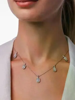 U LOS ANGELES Diamond U Necklace - Silver