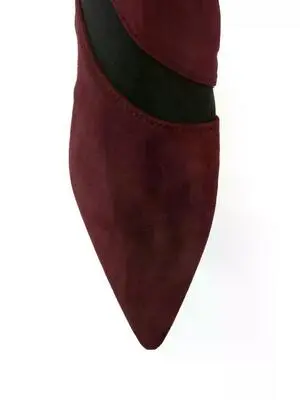 SERGIO ROSSI Pointed-toe Panelled Ankle Boots