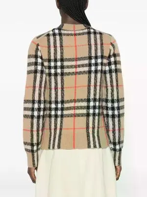 Burberry Check-pattern Button-up Cardigan