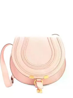 Chloé Marcie Leather Mini Crossbody Bag - Pink