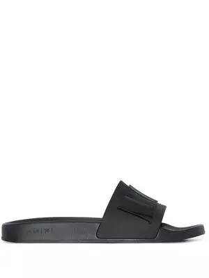 Amiri Logo-debossed Open-toe Slides - Black