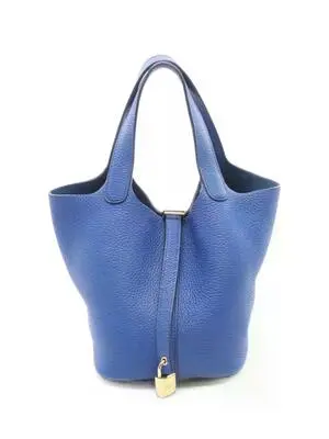 Hermès 2022 Clemence Picotin Lock 18 Handbag - Blue