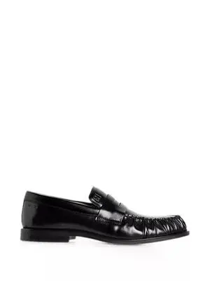 Calvin Klein Theo Ruched-detail Loafers - Black