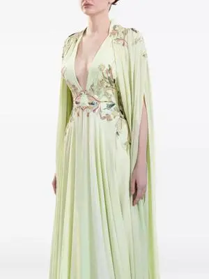 SAIID KOBEISY Flowy Embroidered Maxi Dress