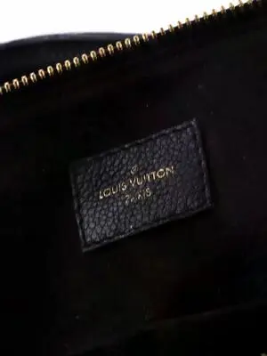 LOUIS VUITTON Pallas Tote Monogram Canvas With Leather Shoulder Bag - Black