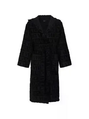 Versace Logo-jacquard Hooded Bathrobe