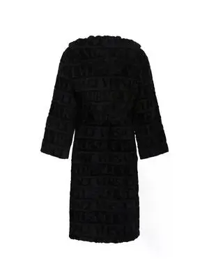 Versace Logo-jacquard Hooded Bathrobe