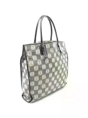 Loewe 2010-2026 Anagram Canvas Tote Bag - Grey