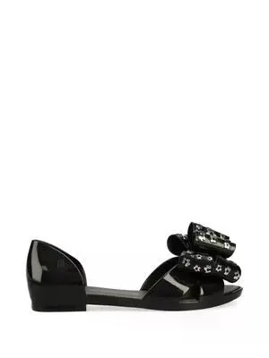 Melissa Floral Print Bow Detail Sandals