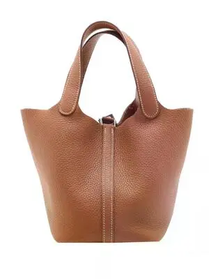 Hermès 2024 Clemence Picotin Lock 18 Handbag - Brown